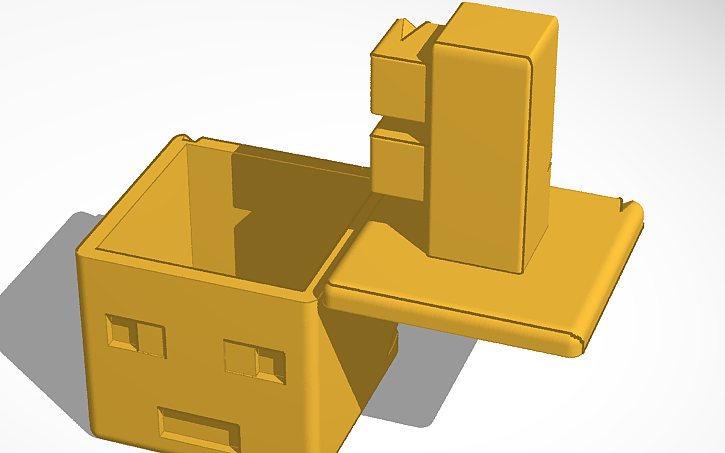 3D design cool key design + box from minecraft dungeons | Tinkercad
