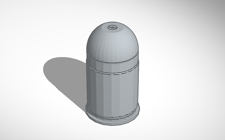 3D design 40mm grenade - Tinkercad