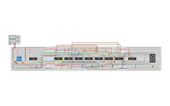 Circuit Design Bcd To Seven Segment Decoder Tinkercad