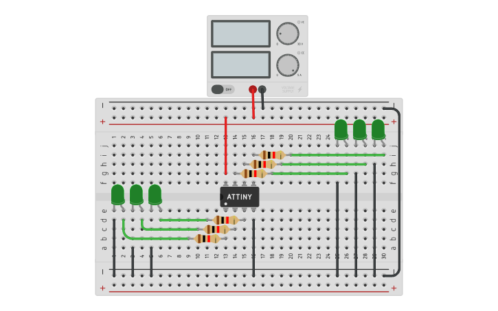 Circuit design Attiny - Tinkercad