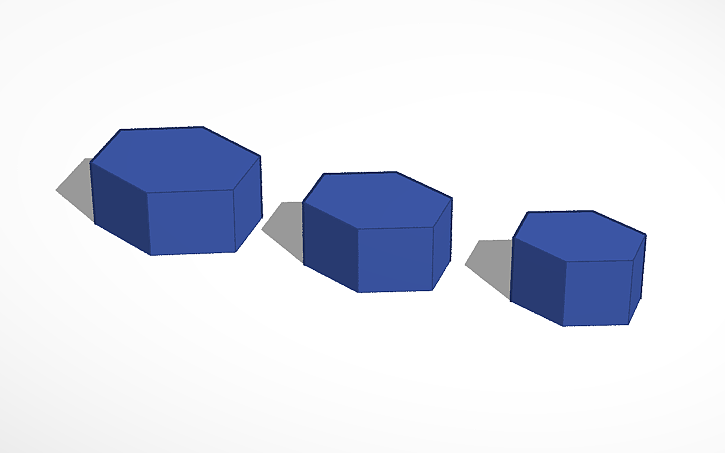 3d Design Spatial Relations Hexagons Polygon X 6 Sides Tinkercad