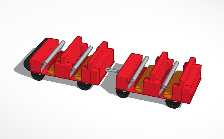3D design Rollercoaster wagon - Tinkercad