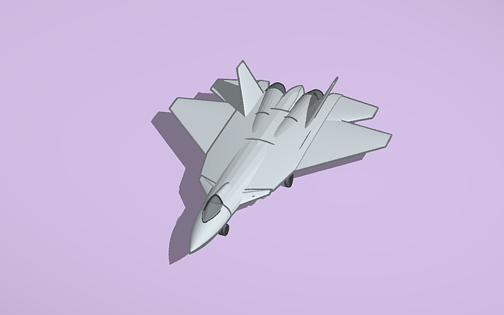 3D design Sukhoi Su-57 Felon - Tinkercad