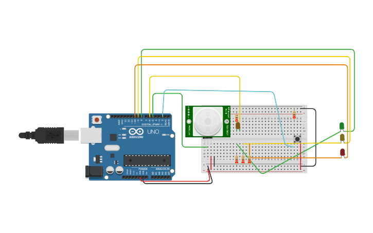Circuit Design Trab Se Sensor De Presença Pir Tinkercad