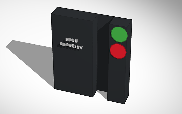 3D design keycard reader - Tinkercad