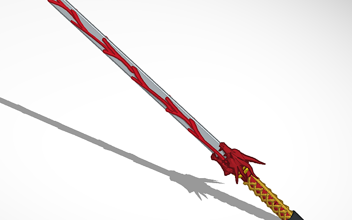 3D design dragon sword - Tinkercad