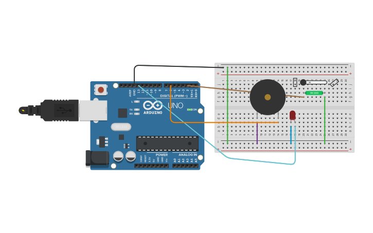 Circuit Design Tilt Sensor Tinkercad