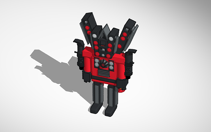 3D design Upgraded Titan Speaker Man - Tinkercad