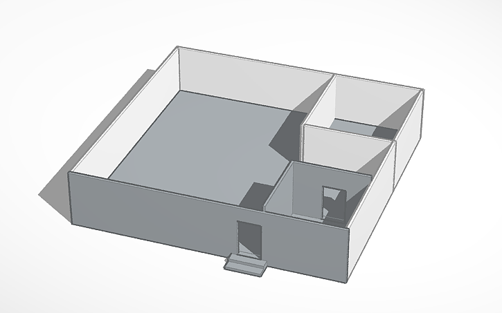 3D design floor plan - Tinkercad