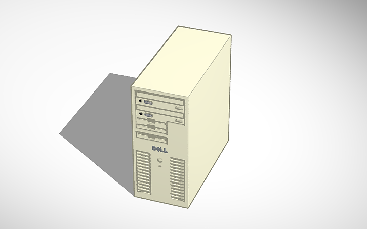 3D design Computer tower - Tinkercad