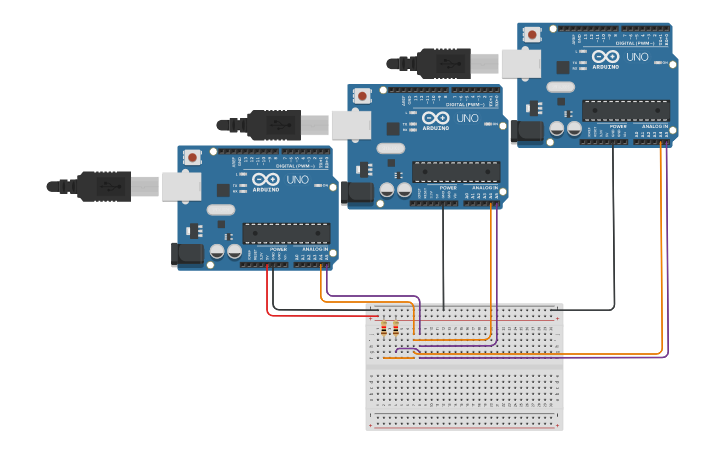 Circuit Design I2c Communication Tinkercad