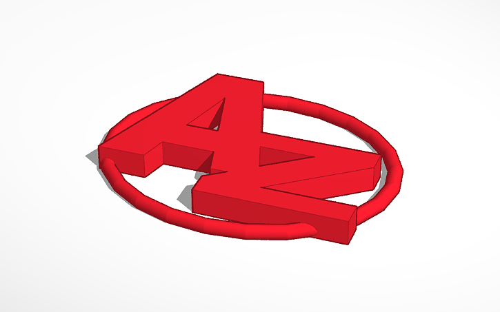 3D design Arizona AZ Symbol - Tinkercad