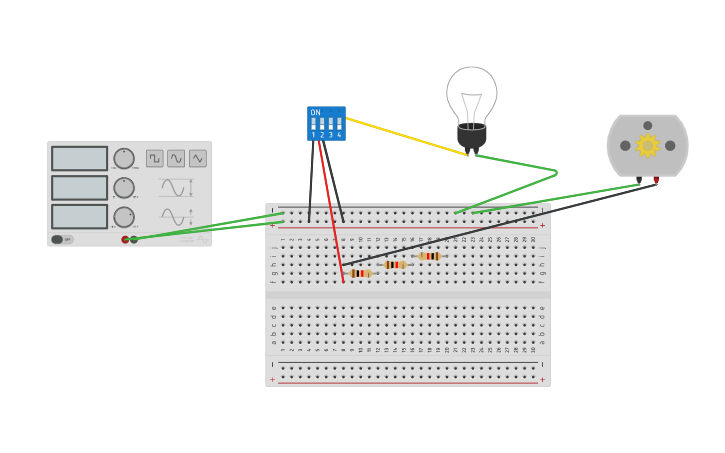 Circuit design domestic wiring - Tinkercad