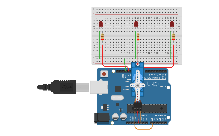 Circuit Design Тема №3 Задача №2 Пикула Екатерина Tinkercad