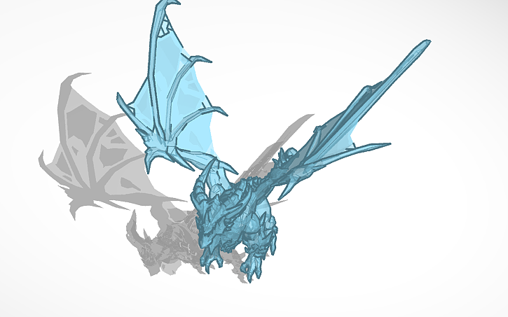 3D design Crystal Dragon - Tinkercad