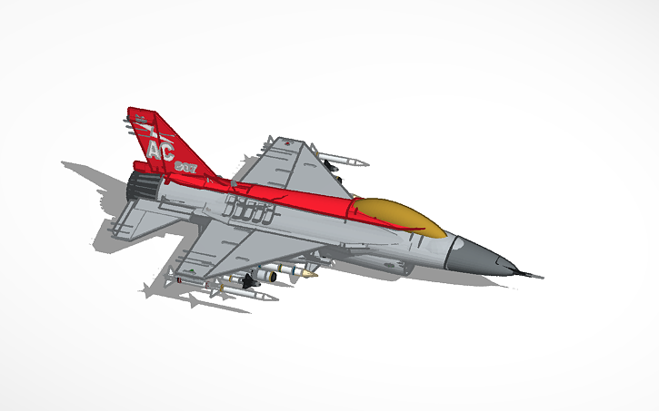 3D design Fighter Jet - Tinkercad