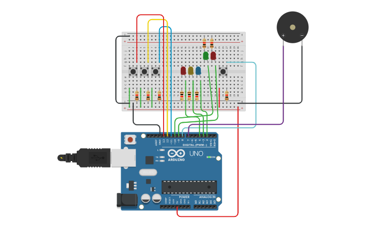 Circuit design Copy of Powerful Wluff | Tinkercad