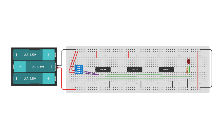 Circuit Design Circuito Combinacional Tinkercad