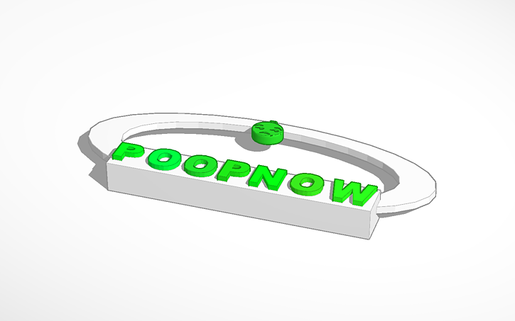 3D design JT'S POOP PASS : ] | Tinkercad