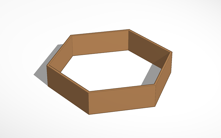 3D design hexagonal prism - Tinkercad