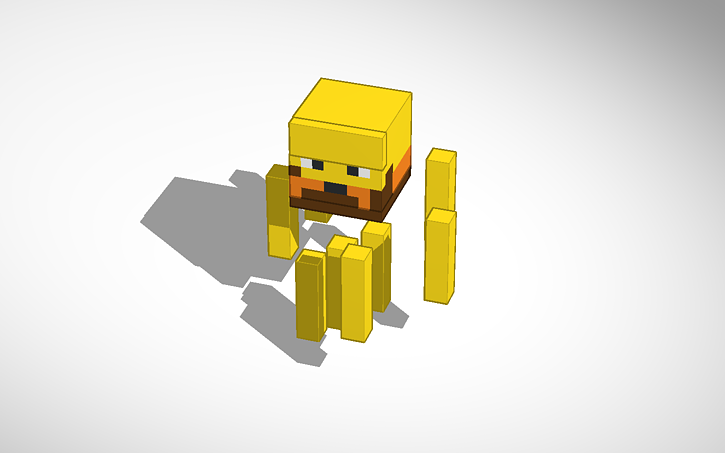 3D design Minecraft-Blaze by,kalon - Tinkercad