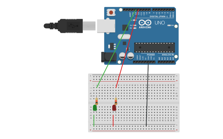 Circuit design Nombre en Morse - Tinkercad