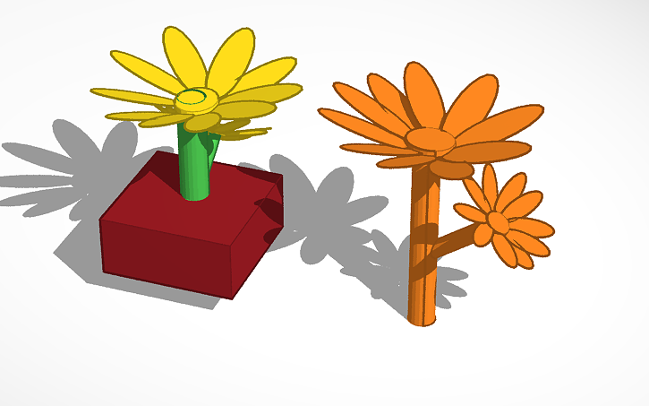 3D design flower | Tinkercad