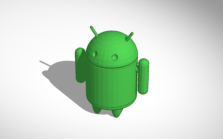 3D design Android Bot - Tinkercad
