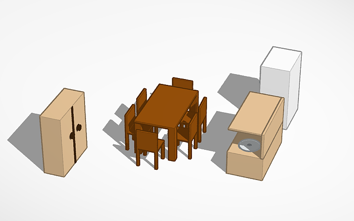 3D design Kitchen - Tinkercad