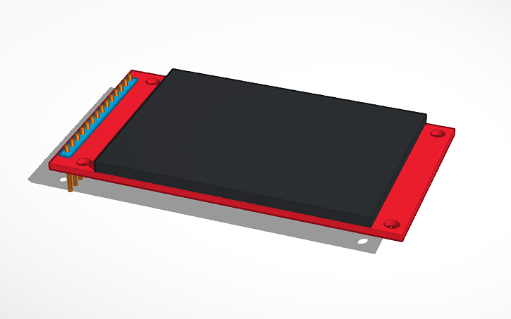 3d Design Tft Spi 240x320 Tinkercad