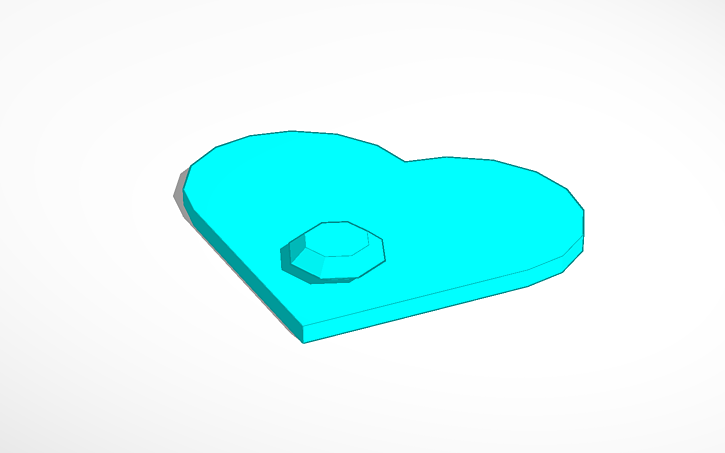 3D design love heart - Tinkercad