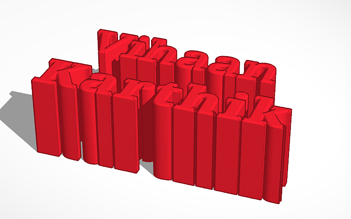 3d Design Name Tinkercad