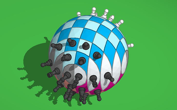 3D design SPHERE CHESS - Tinkercad