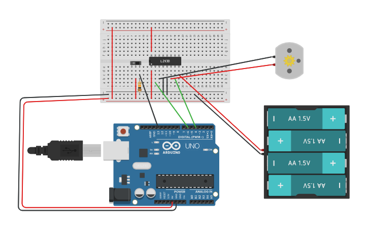 Circuit design Circuito 13 arduino | Tinkercad