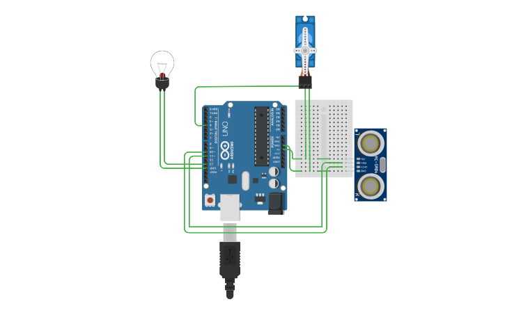 Circuit design IoT Mini Project, Automatic Hand Sanitizer Dispenser ...