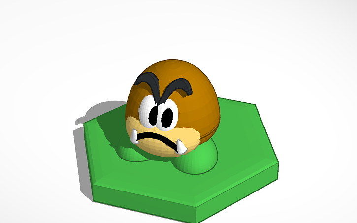 3D design Galoomba Figure - Tinkercad