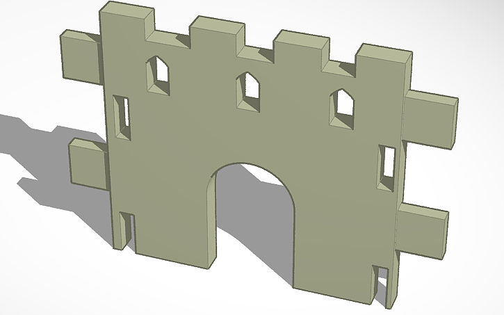 3D design Castle part 4 | Tinkercad