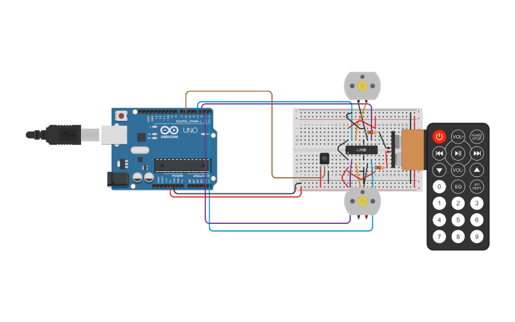 Circuit Design Dc Motor Testing Direction Tinkercad