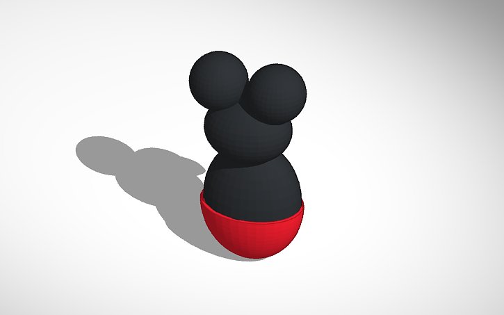 3d Design Mickey Mouse Tinkercad 