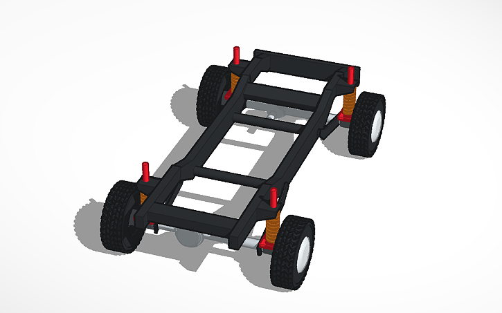 3D design Offroader Chassis - Tinkercad