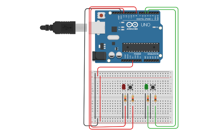 Circuit design SEPARADOR DE BASURA - Tinkercad