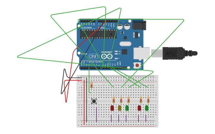 Circuit Design Se Desafio Do Semáforo Tinkercad