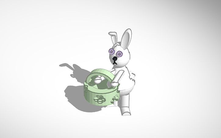 3D design Easter Bunny - Tinkercad