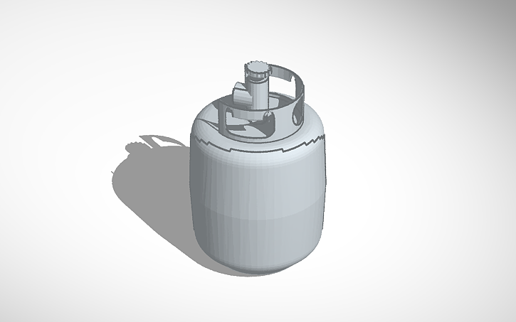 3D design propane tank - Tinkercad