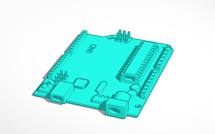 3D design Ardino Uno - Tinkercad