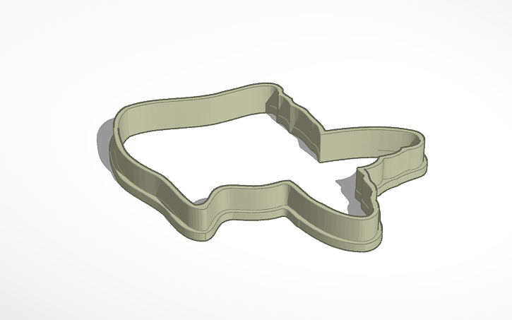 3D design Fish Cookie Cutter 2 | Tinkercad