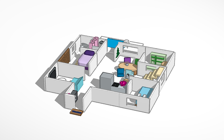 3D design katherine dream house floor 1 321 | Tinkercad