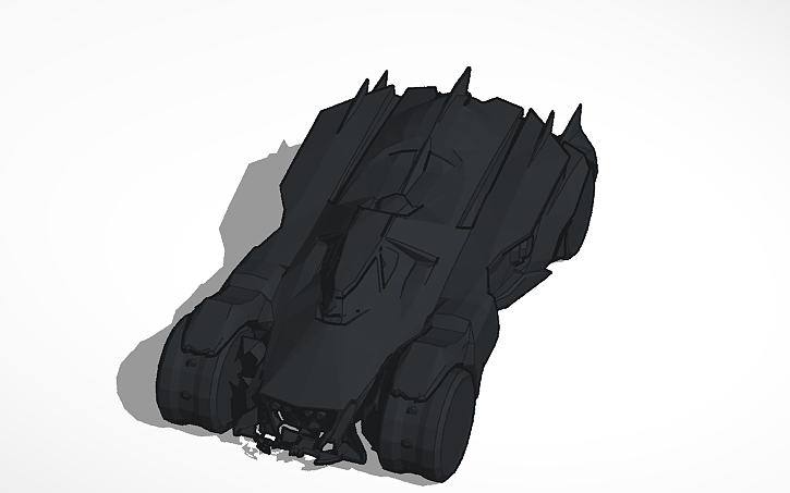 3D design batmobile - Tinkercad