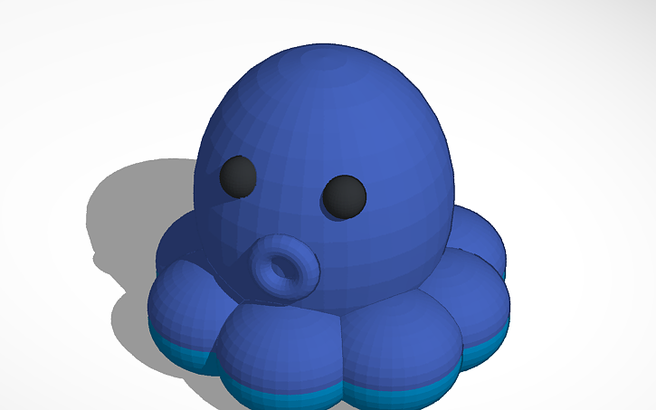 3D design octopus 1st desgin | Tinkercad