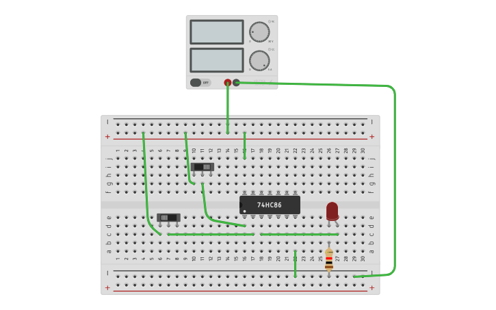 Circuit Design Set1 Exp 1 Quad Two Input X Or Gate 7486 Tinkercad